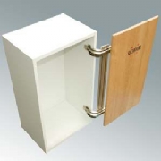 Space Saving parallel opening door mechanism for doors fits inside like ...
